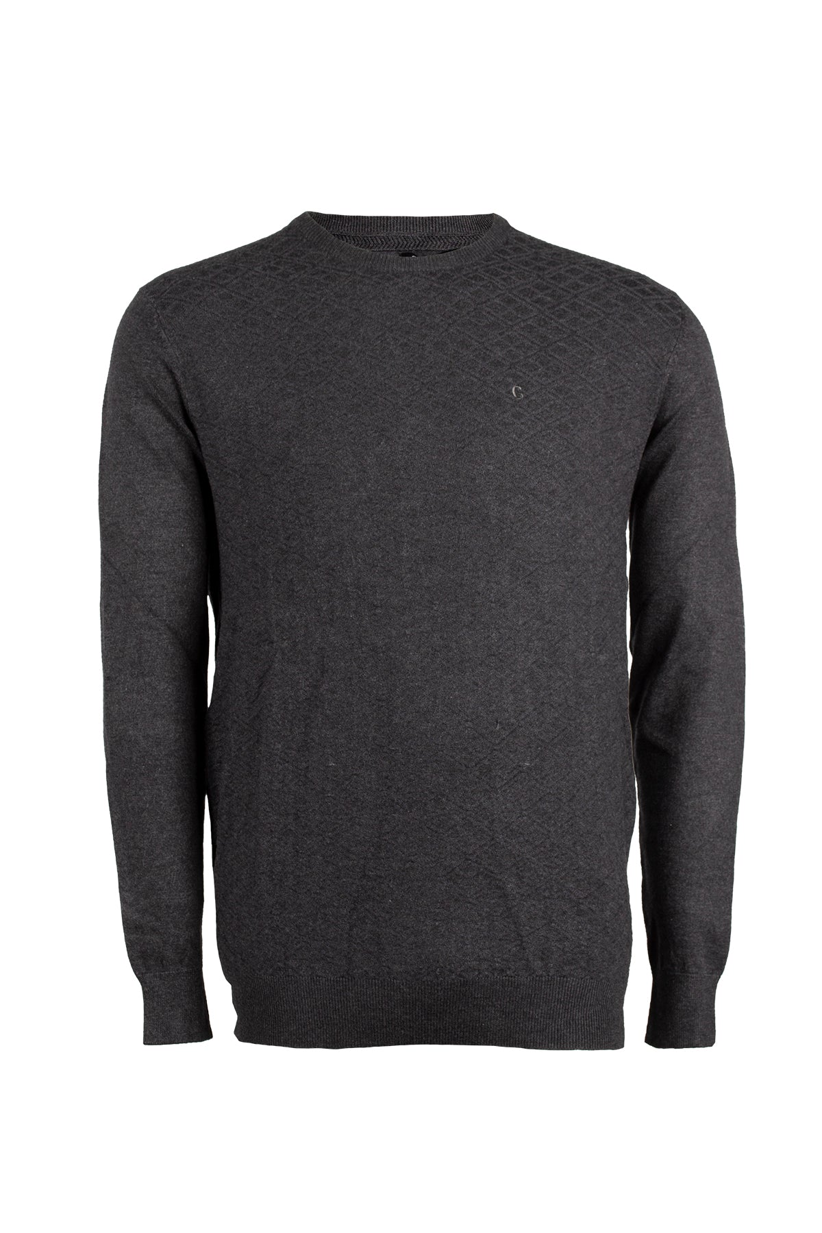 Pullover da uomo girocollo a trama lavorata – Vivesto | Abbigliamento Uomo